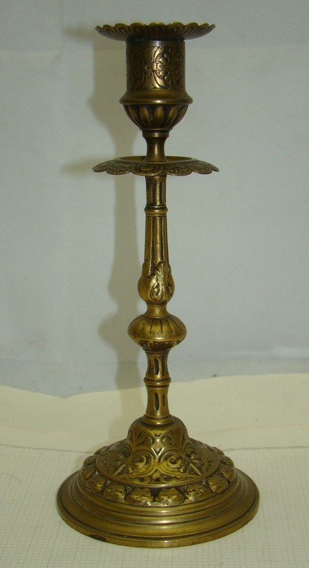 Подсвечник бронзовый старинный (Y056) купить в интернет-магазине Мосантик